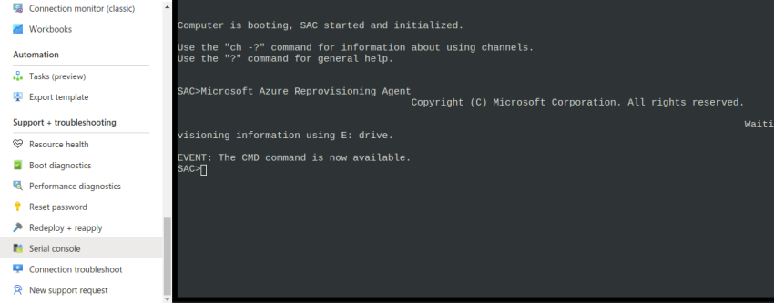 Boot Diagnostic And Serial Console For Azure VM